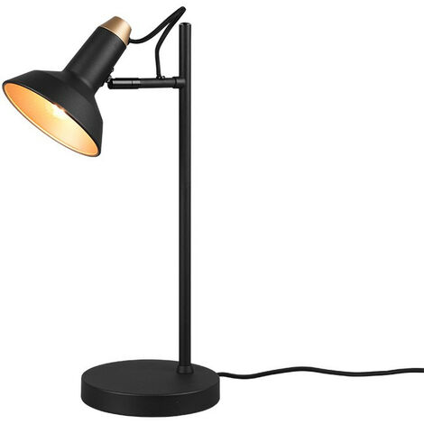 Trio Roxie Modern Desk Task Lamp Black Matt