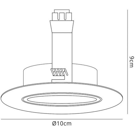 Inspired Deco - Hudson - GU10 Adjustable Recessed Downlight White (Bulb ...