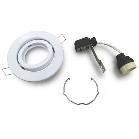 Inspired Deco - Hudson - GU10 Adjustable Recessed Downlight White (Bulb ...