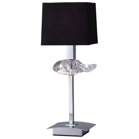 Inspired Mantra - Akira - Table Lamp 1 Light E14, Polished Chrome with ...