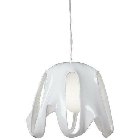 Inspired Mantra - Phantom - Dome Ceiling Pendant E27, Gloss White ...