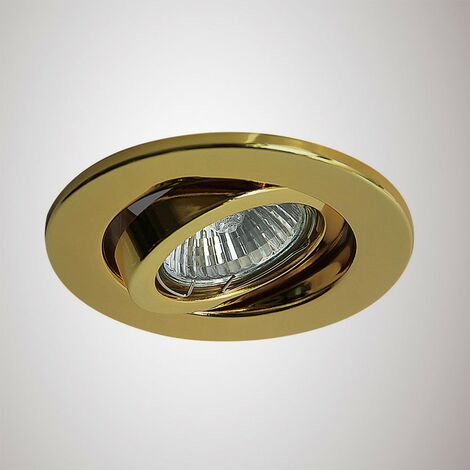 Inspired Deco - Hudson - GU10 Adjustable Recessed Downlight Gold (Bulb ...