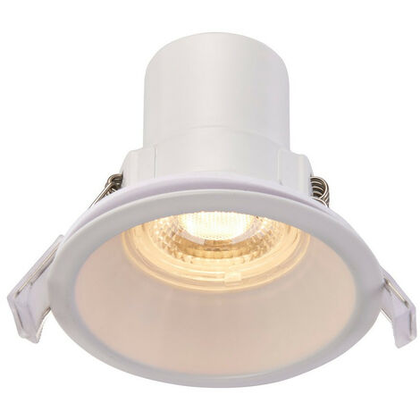 Saxby Shieldeco CCT Recessed Downlight Matt White Paint IP65