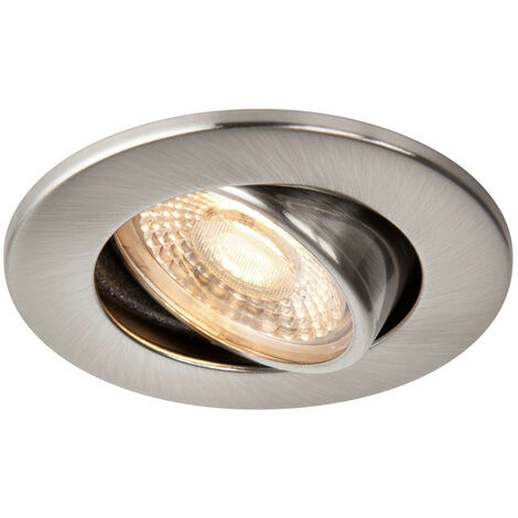 Saxby Shieldeco 500 CCT Tiltable Light 5W Recessed Downlight Satin ...