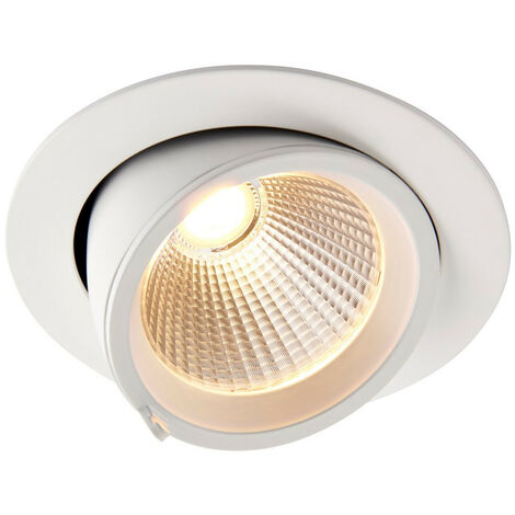 Saxby Axial CCT 30W Round 30W Recessed Downlight Matt White Paint