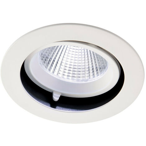 Saxby Axial CCT 30W Round 30W Recessed Downlight Matt White Paint