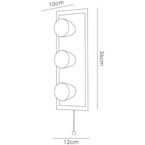 Inspired Clearance - IP44 Cone Wall Lamp Pull-Cord Switch 3 Light G9 ...
