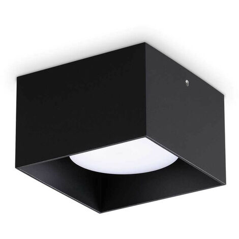 Ideal Lux Spike Square Surface Mounted Downlight Black