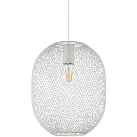 Ideal Lux Net Wire Frame 24cm Pendant Ceiling Light White