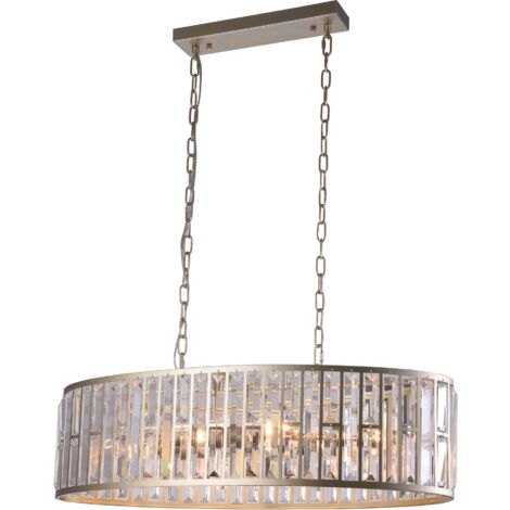 Cosmo Kyiv 6 Light Pendant Ceiling Light Champagne, E27