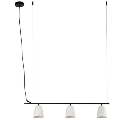 Faro Studio 3 Light Bar Pendant Ceiling Light Matt White