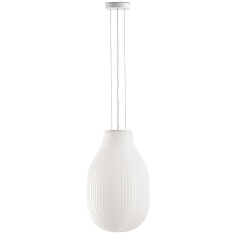 Faro Isabelle 31cm Globe Pendant Ceiling Light Matt White