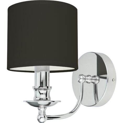Cosmo Abu Dhabi Wall Lamp With Shade Silver, E14