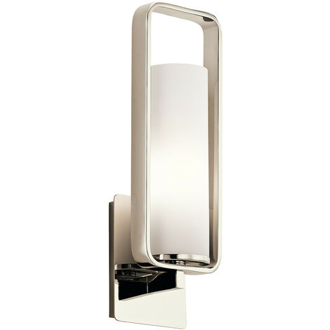 Elstead City Loft - 1 Light Indoor Wall Light Polished Nickel, E27