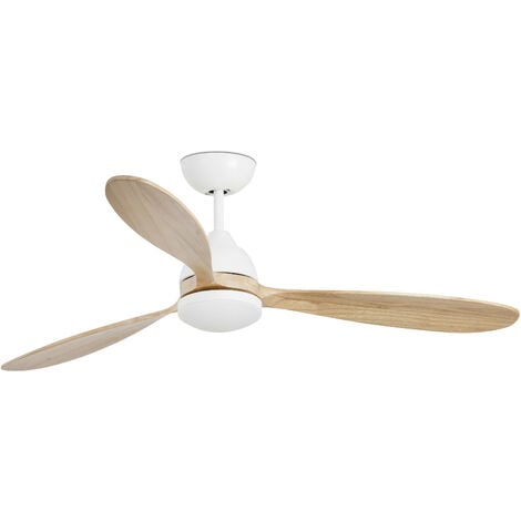 Faro Poros LED Ceiling Fan 132cm White 3 Blades 15W 3000K