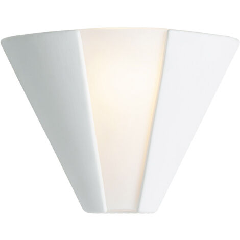 Firstlight Ceramic - 1 Light Indoor Wall Uplighter - 100W Unglazed ...