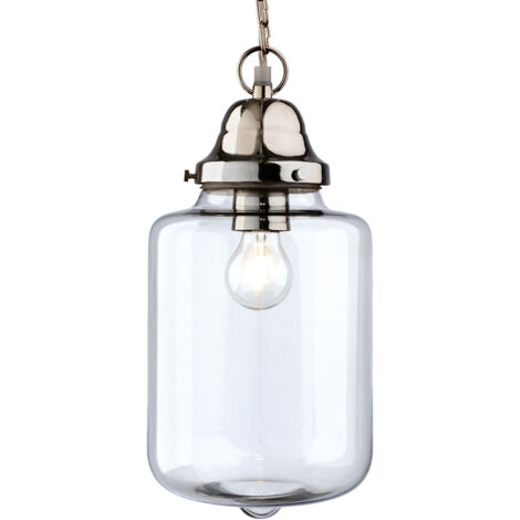 Firstlight Craft - 1 Light Craft Ceiling Pendant Clear Glass, Chrome, E27