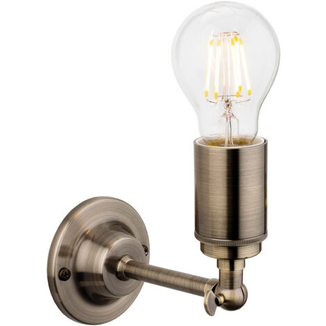 Firstlight Indy - 1 Light Indoor Candle Wall Light Antique Brass, E27