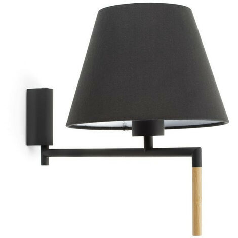 Faro RON - Wall Light with Shade Black, E27