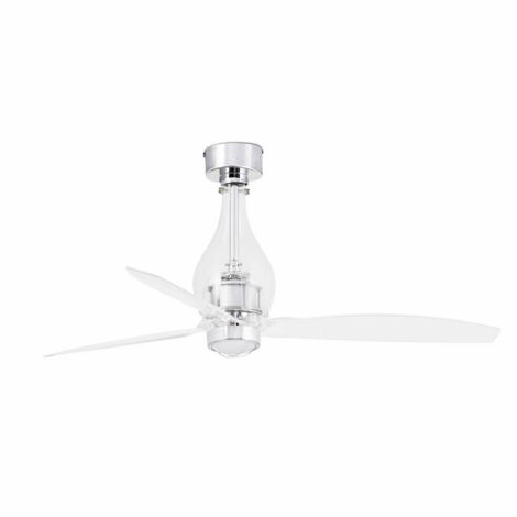 Faro MINI ETERFAN - LED Transparent Ceiling Fan with DC Motor, 3000K