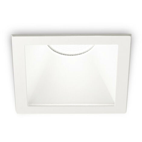 Ideal Lux Game Square Recessed Downlight White 8.4cm 2700K