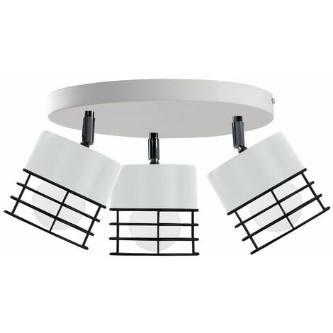Keter Ohio Ceiling Spotlight Clusters White, Black, 32cm, 3x E27