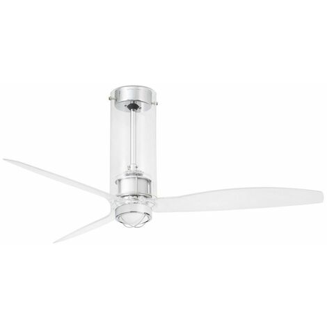 Faro TUBE - LED Transparent Ceiling Fan with DC Smart Motor - Remote ...