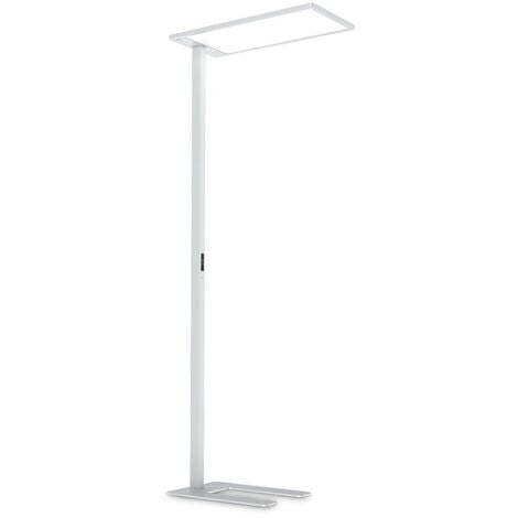 Ideal Lux COMFORT Dimmable LED Integrated Floor Lamp White, In-Built ...