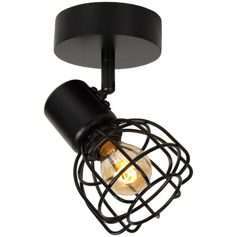 Lucide FILOX - Ceiling Spotlight - 1xE27 - Black