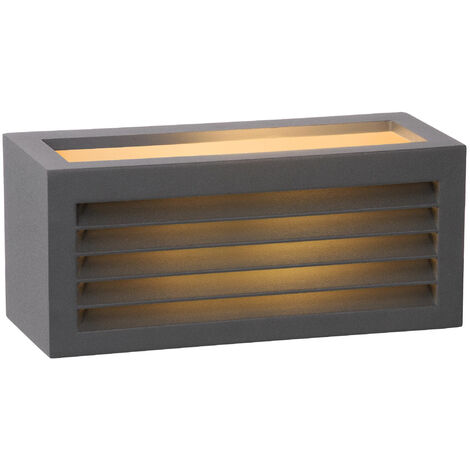 Lucide DIMO - Wall Light Outdoor - 1xE27 - IP54 - Anthracite