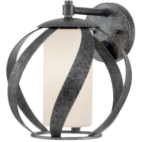 Elstead Quintiesse Quoizel Blacksmith Wall Lamp Old Black, IP44