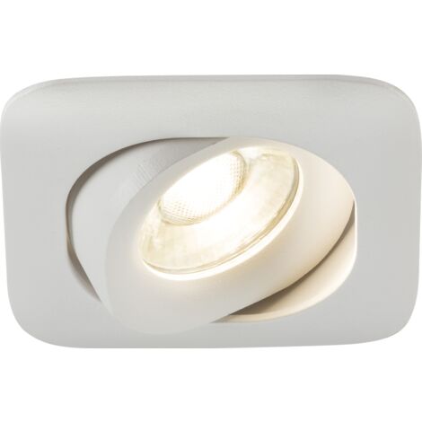 Knightsbridge Odina Single Tilt Square Downlight White - ODA1TSW