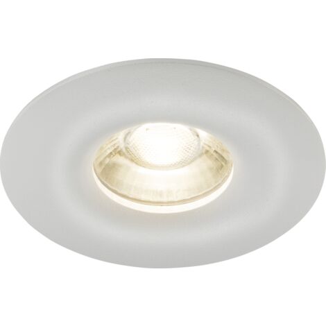 Knightsbridge Odina Single Fixed Round Downlight White - ODA1FRW
