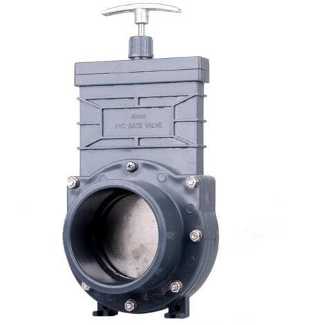 2 Vannes Guillotines PVC 160 mm pour bassins de jardin et irrigation