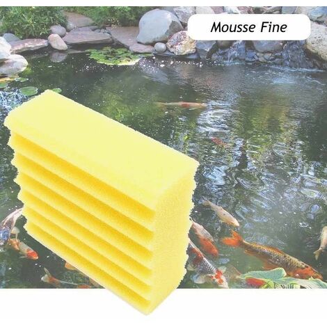 Mousse filtration bassin de jardin tapis japonais lot de 15 pièces ...