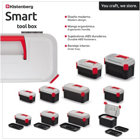 Boîte à outils multifonctionnelle kistenberg Smart tool box 23,4x40x22,5