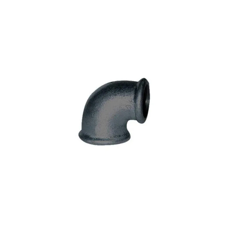 Codo maleable 90° negro, 66x76, hembra