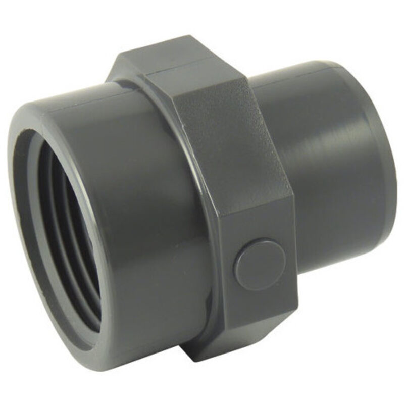 Racor de presión de PVC, macho 25 mm, hembra 15x21