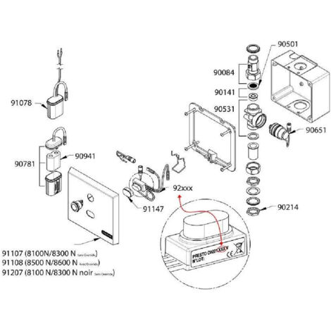 Célula de anulación de urinario Lynx C0001-005 para PRESTO SENSAO 8100N ...