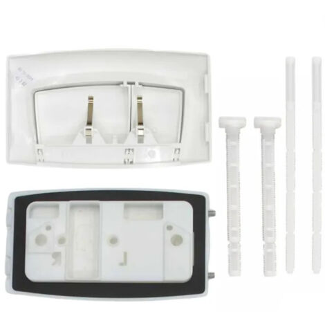 Panel de control de dos pulsadores para WC empotrado Onda, blanco