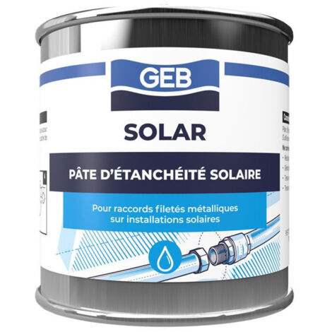 Pasta selladora para accesorios metálicos en instalaciones solares.