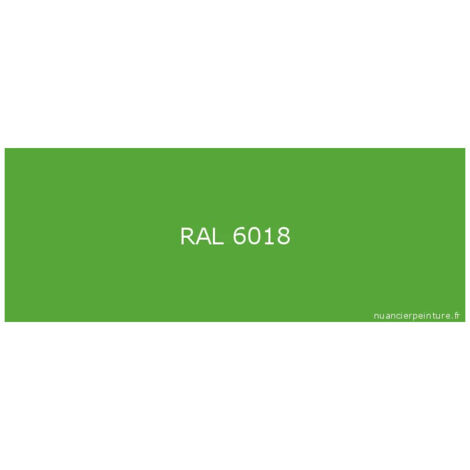 Pintura brillante en aerosol 400ml, verde ácido, RAL 6018