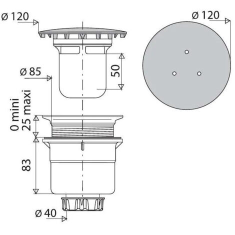 Sifoide D.90 cromado