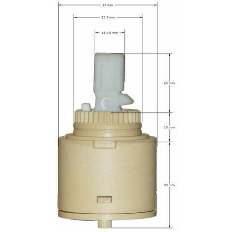 Cartucho Roca modelo Lanta, Atlas, diámetro 37 mm