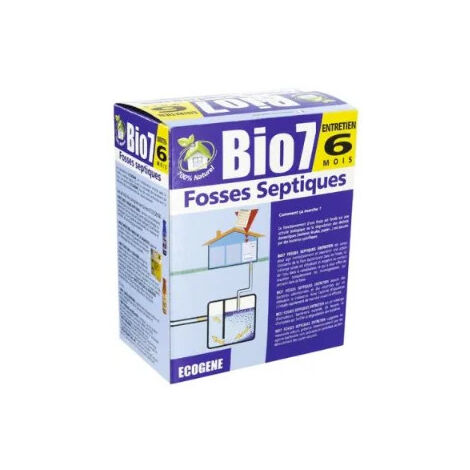 Mantenimiento de fosas sépticas, Bio7 6 meses, 480g.