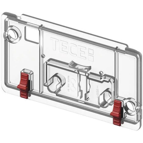 Placa de cubierta transparente con pestillos para el marco de soporte TECE