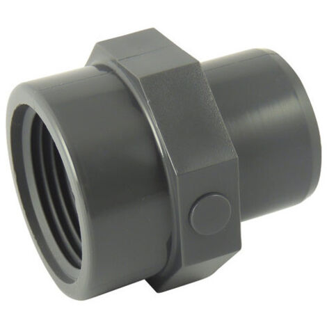 Racor de presión de PVC, macho 40 mm, hembra 33x42