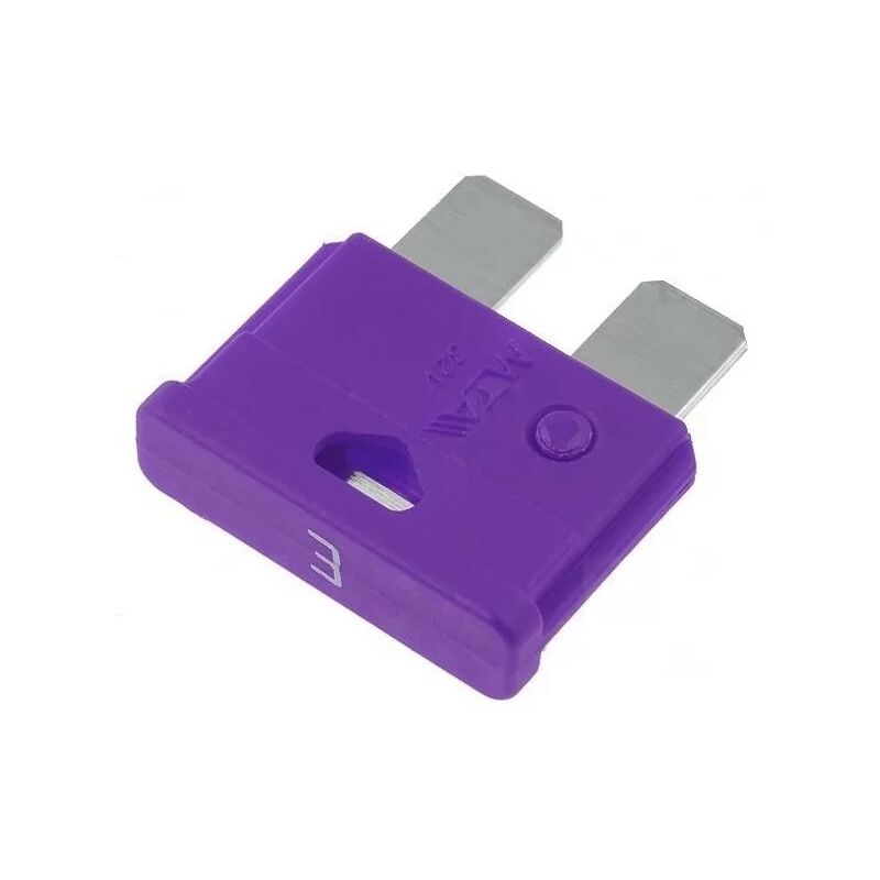 Mta 0700500 Fusibles automobile (x10pcs) 3A Unival 32V 19mm - Violet