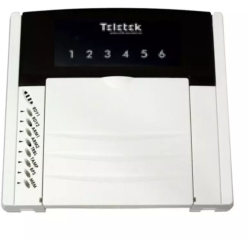 Teletek LED63 Clavier LED commande pour centrale CA62 - 6 zones