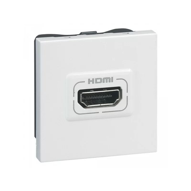 Legrand 078768 Prise audio vidéo Mosaic - HDMI - 2mod. Blanc